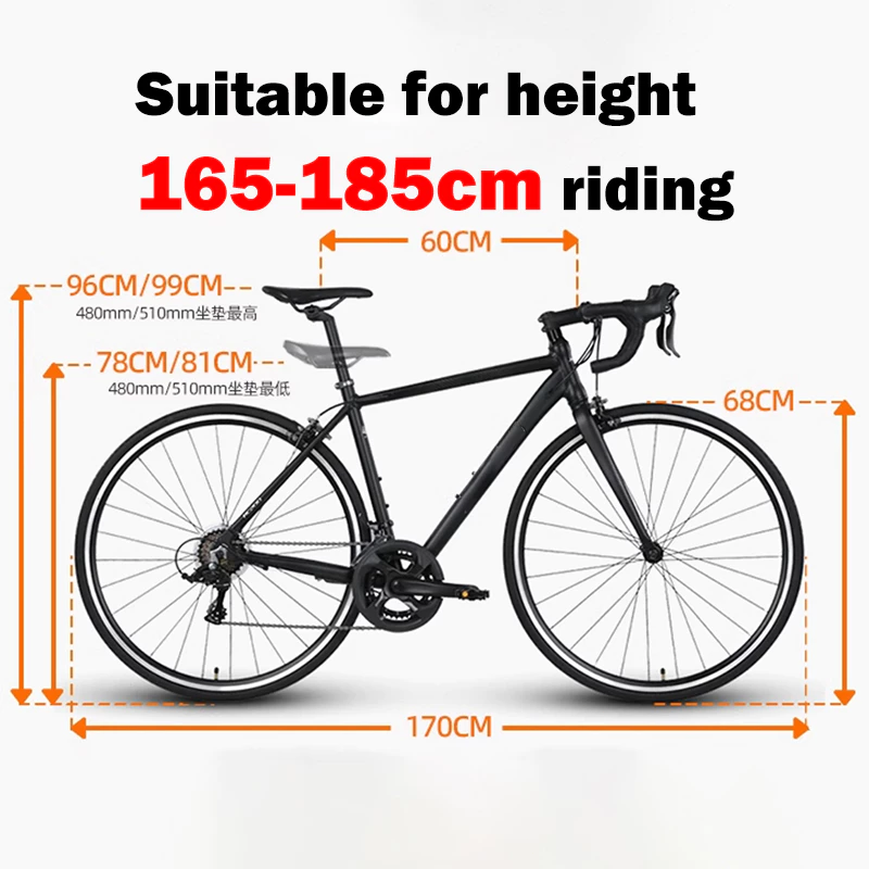 AENXRD Adult Road Bike Mountain Bike 26 inch 700C 21-Speed with Dual Disc Brakes Aluminum Alloy ...