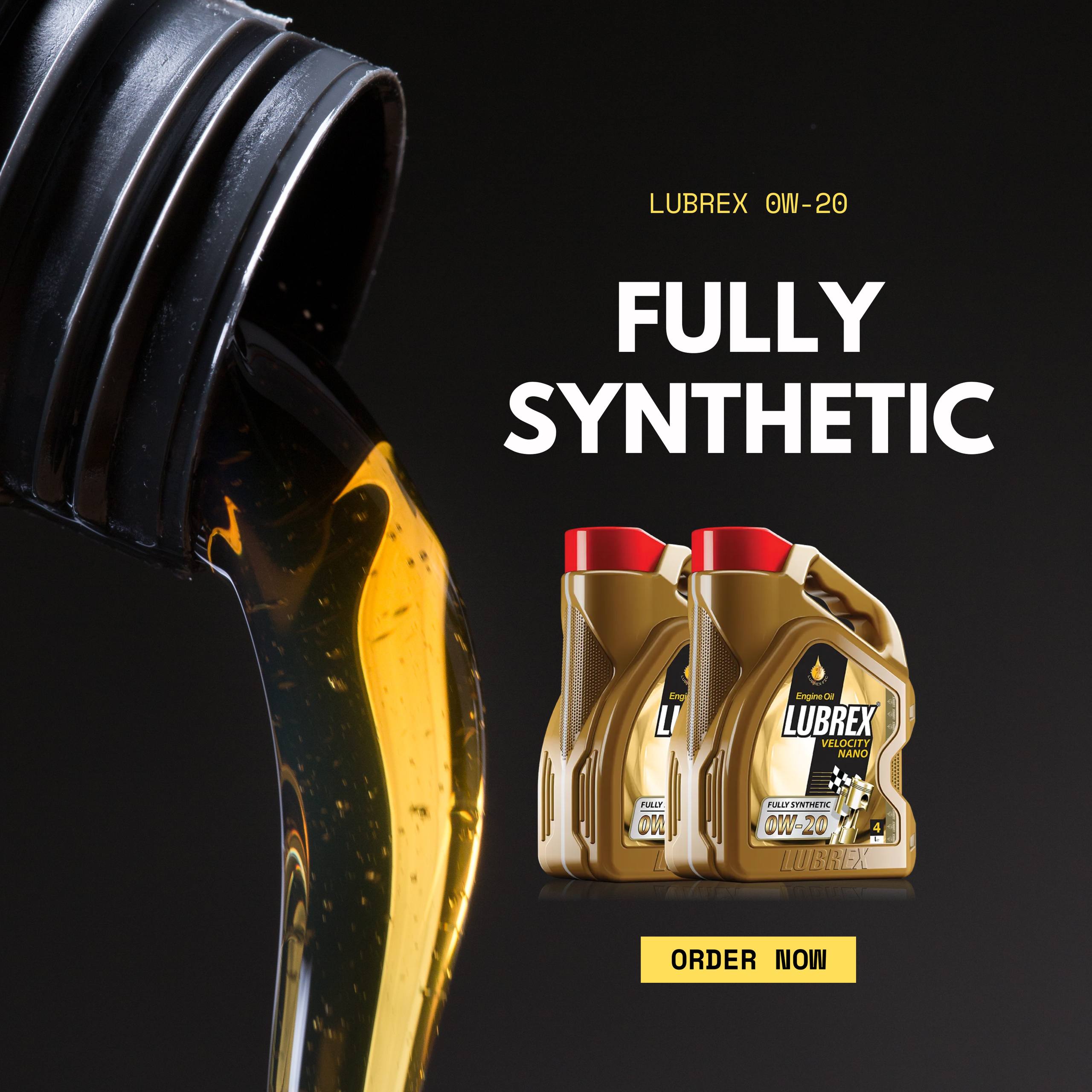 LUBREX Velocity Nano RX 0W-20 Fully Synthetic Engine Oil 4L with Free ...