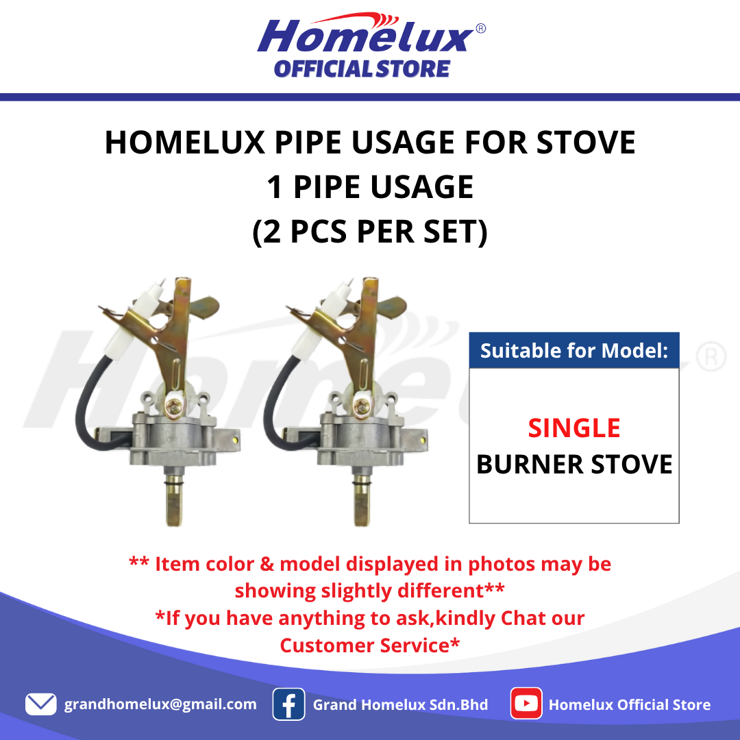 (2PCS) HOMELUX PIPE USAGE FOR GAS STOVE IGNITION (1 PIPE USAGE) SPARE ...