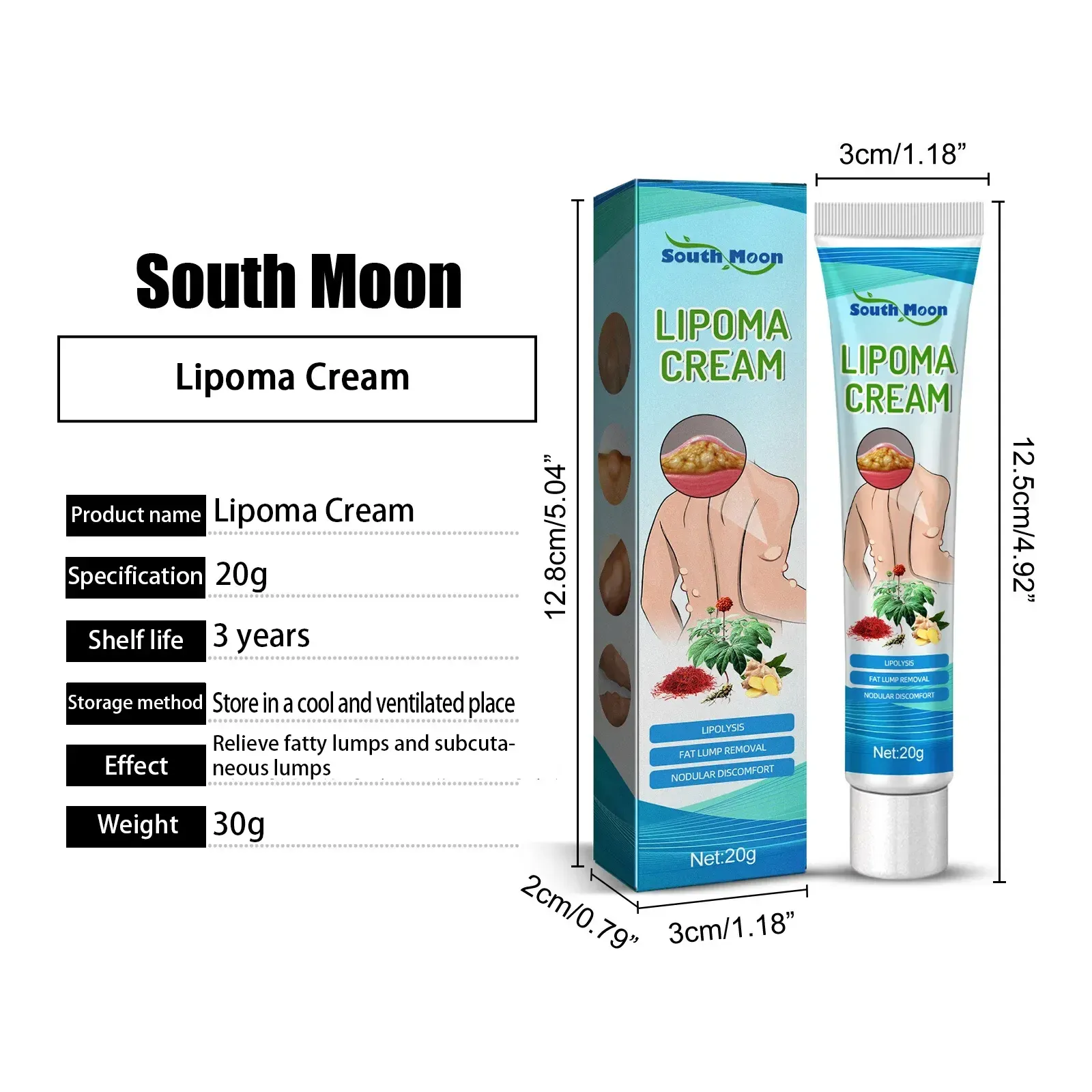 【COD】South Moon Lipoma Removal Cream Lipolysis Fat Lump Relieve Plaster ...
