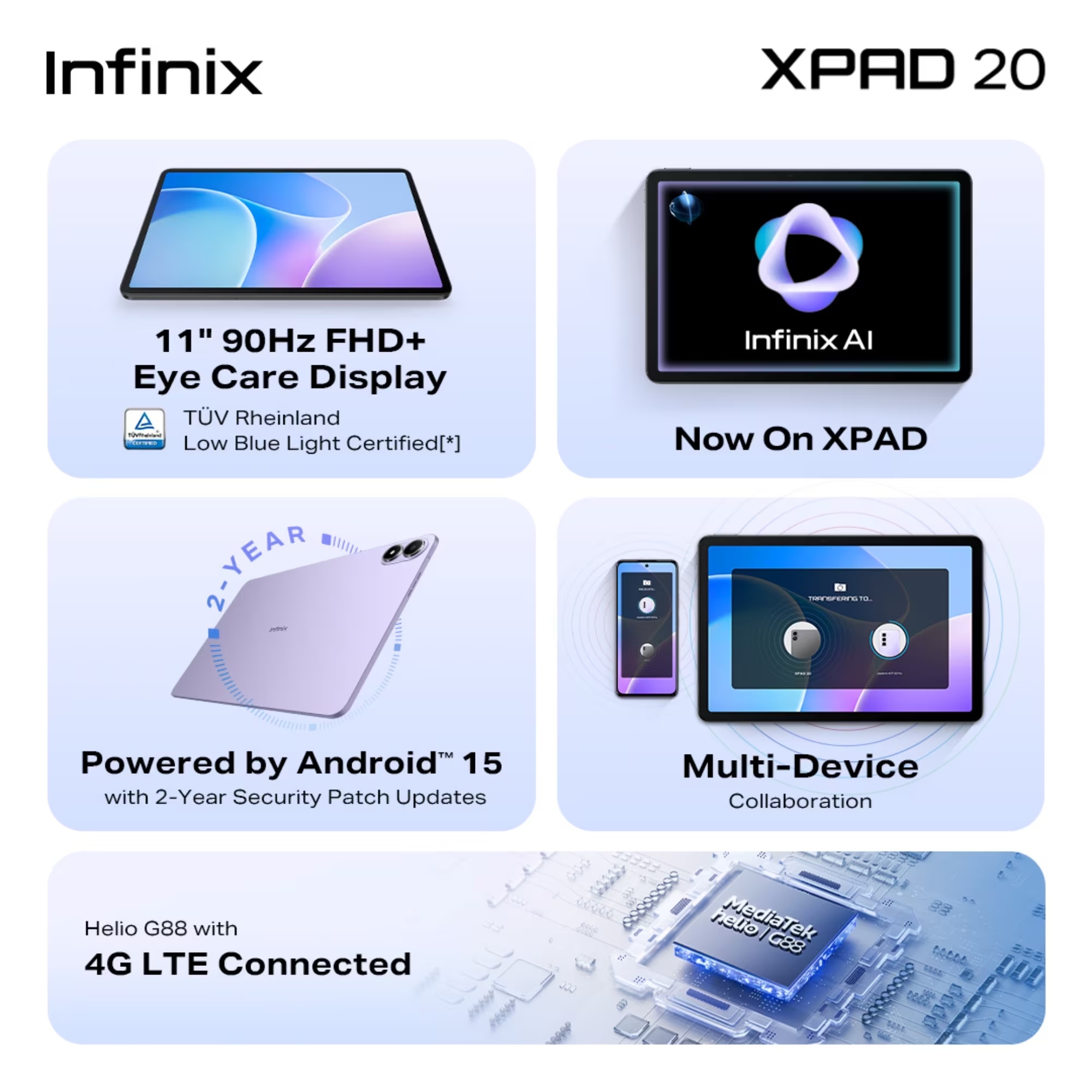 Infinix XPad 20 4G Tablets 256gb/8gb - Official 1 Year Infinix Malaysia ...