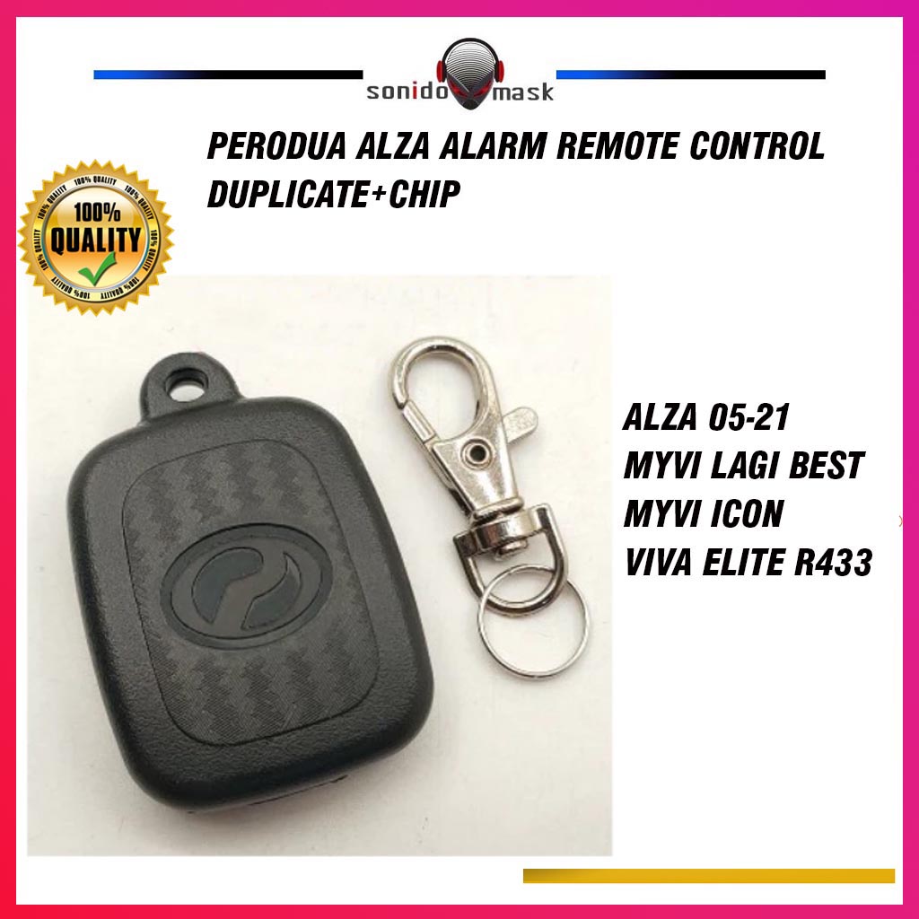 PERODUA ALZA ALARM REMOTE CONTROL DUPLICATE+CHIP+BATTERY ALZA 05-21 ...
