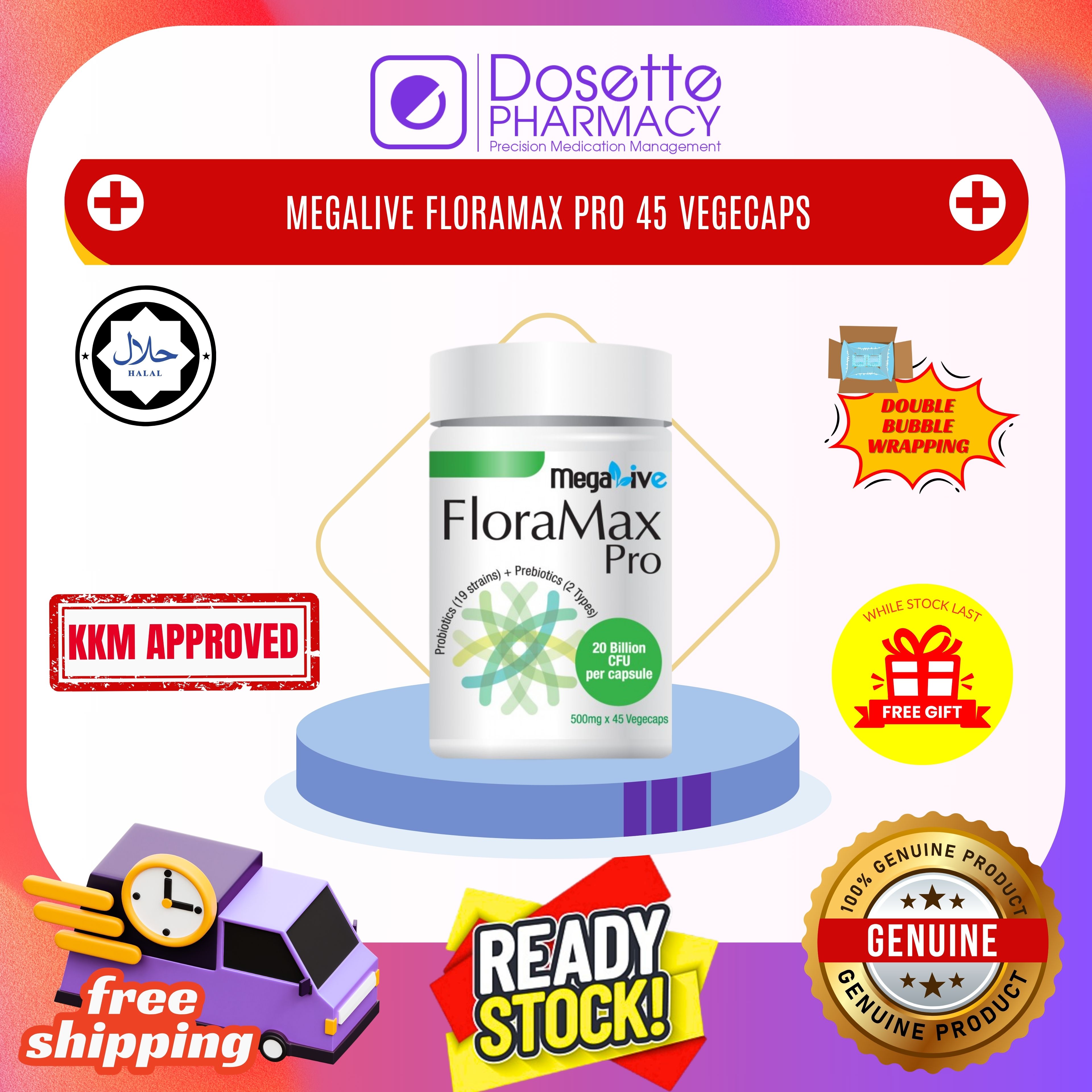 [EXP:12/26] MEGALIVE FLORAMAX PRO (45's / 2X45'S) - PREBIOTICS ...
