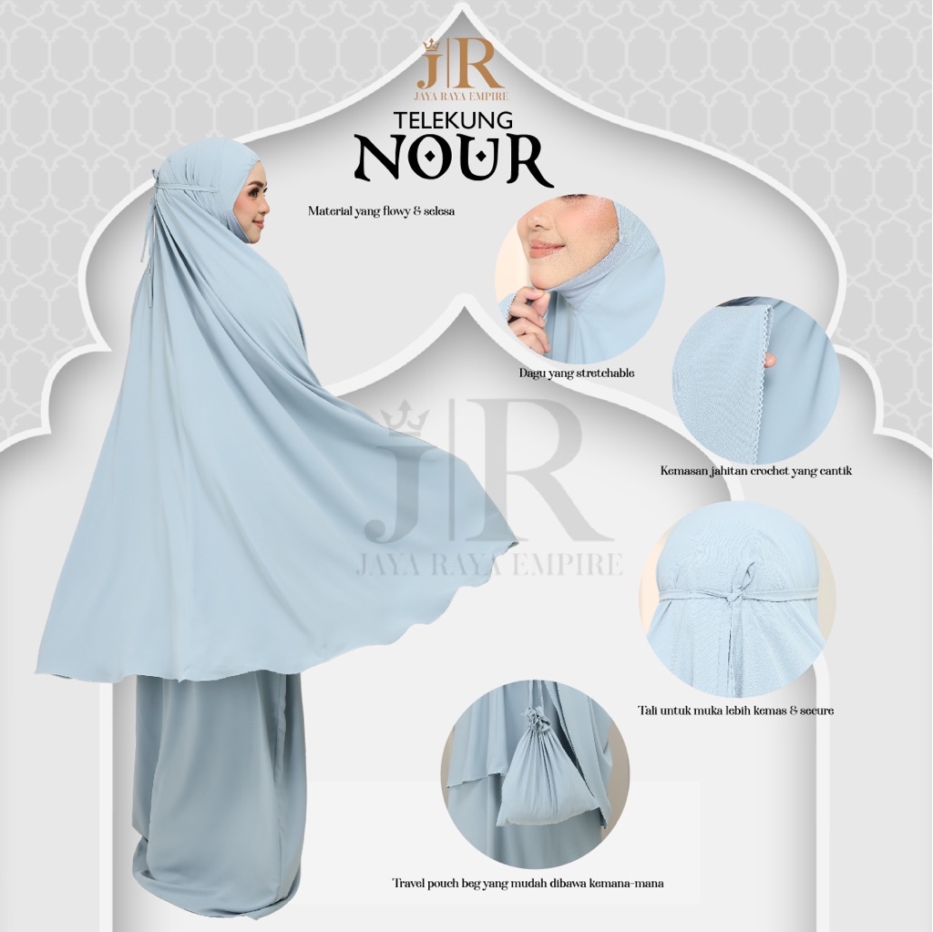 💥Made In Malaysia 💥 Premium Quality Edition Telekung with Corchet Nor ...