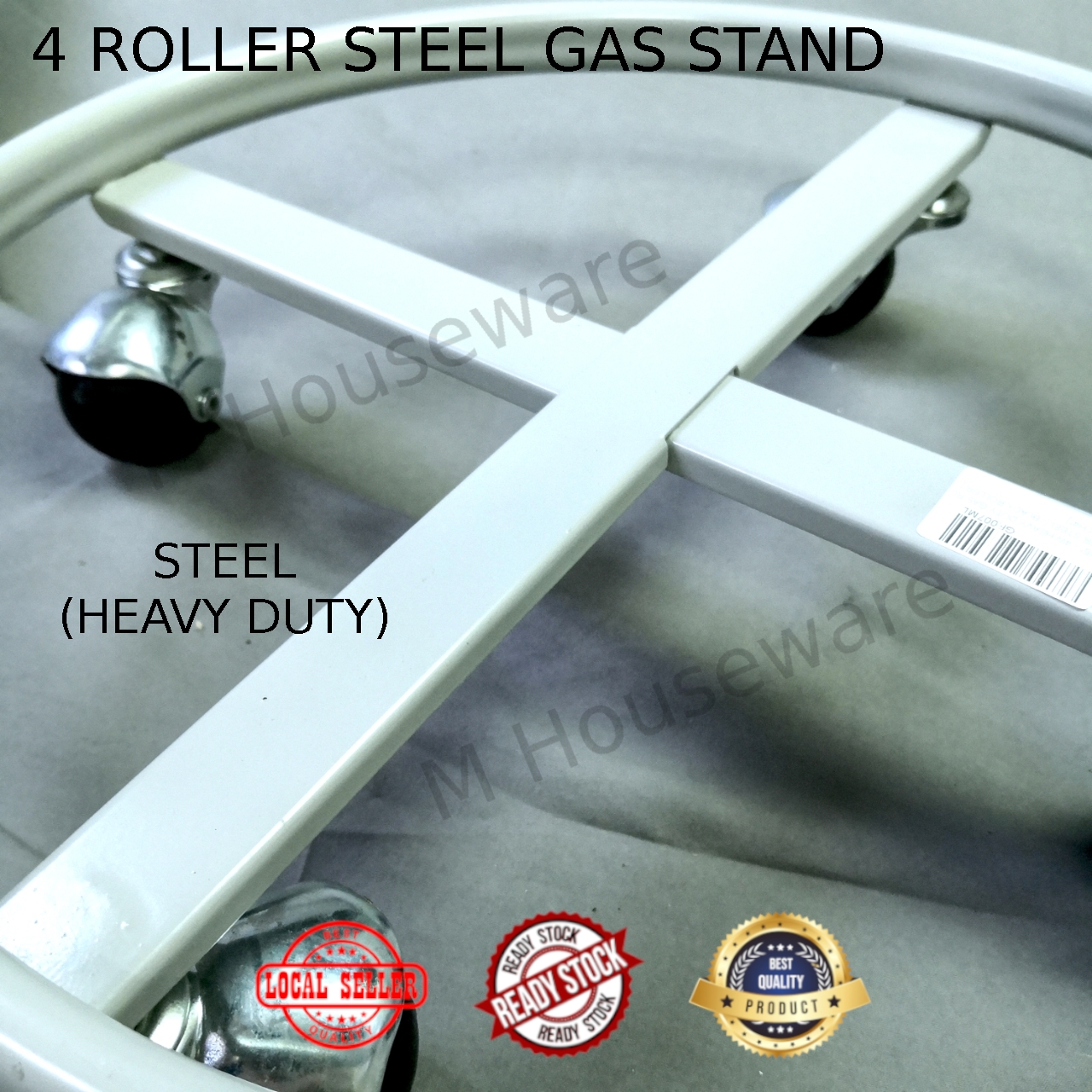 Tray Tong Gas Bergerak Roda 4 Heavy Duty Gas Tank 4 Roller Gas Roller ...