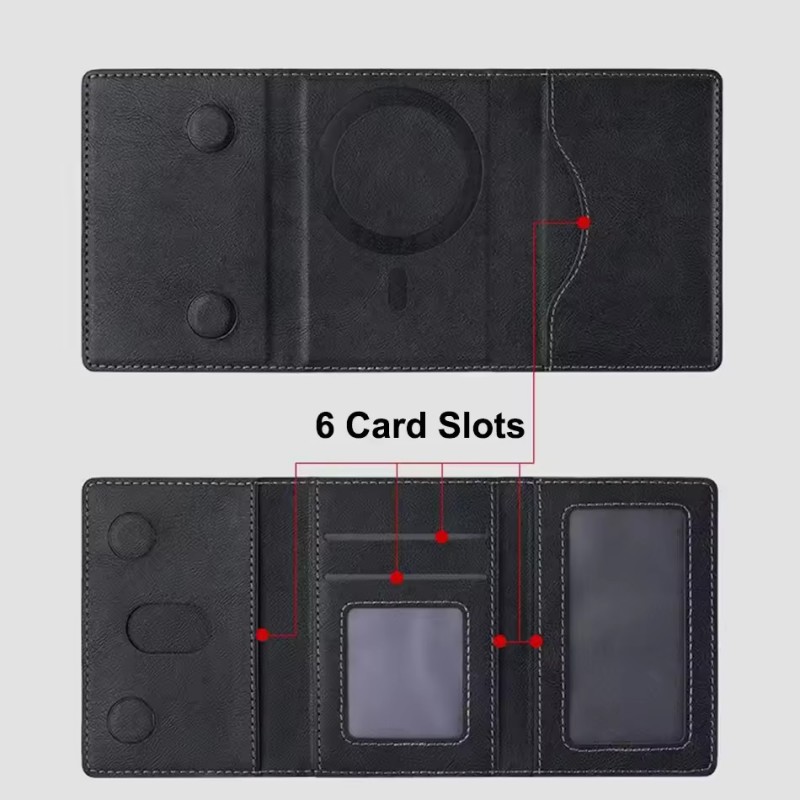 Magnetic Wallet/MagSafe Wallet/Trifold/Fold Wallet/Dompet Magnet/Lipat ...
