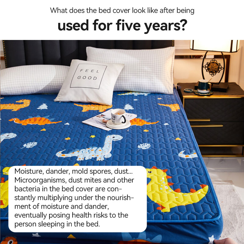 Waterproof Mattress Protector Elastic Fitted Bedsheet Cadar Queen ...