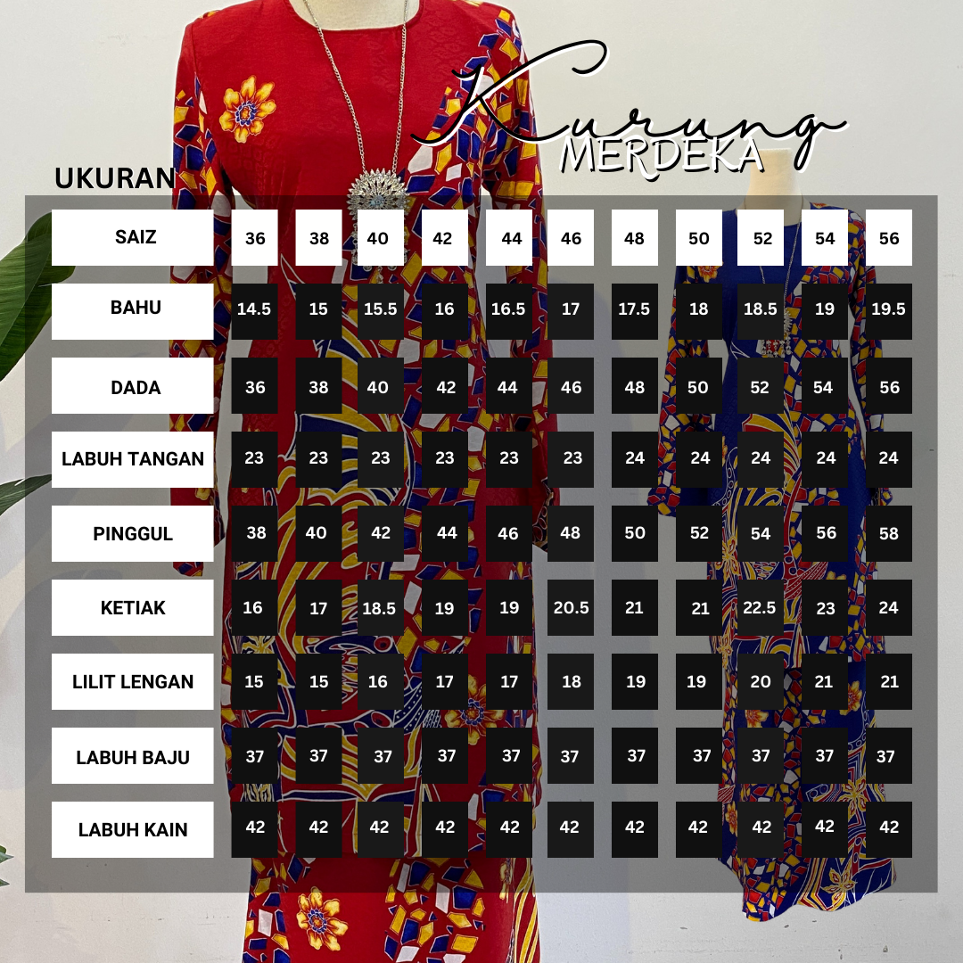NEW DESIGN FOR MERDEKA !! KURUNG BATIK MERDEKA IN 4 COLOUR BY MOFF | Shopee Malaysia