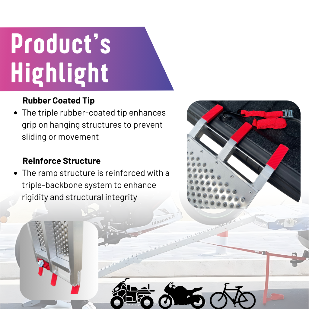 Aluminium Ramp Ladder Bike Motorcycle Tangga Motor Folding Ladder Heavy ...