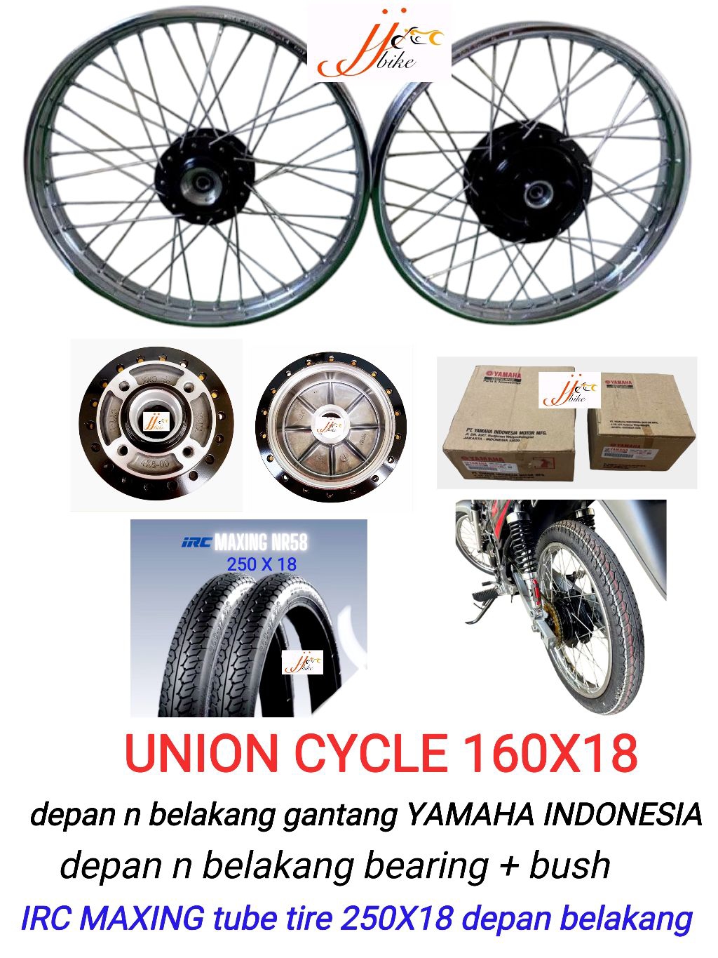 UNION CYCLE RIM 160X18 siap balancing RXZ | Shopee Malaysia
