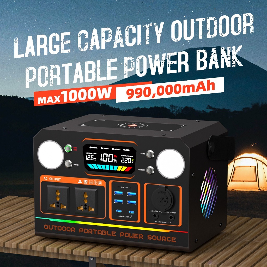 Portable Power Station 400W/600W/1,000W AC 220V Portable Power Station ...