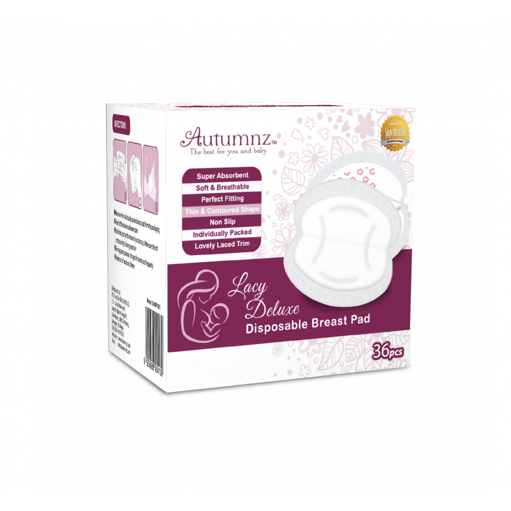 AUTUMNZ | KEPERLUAN IBU | LACY DELUXE DISPOSABLE BREASTPAD | Shopee ...