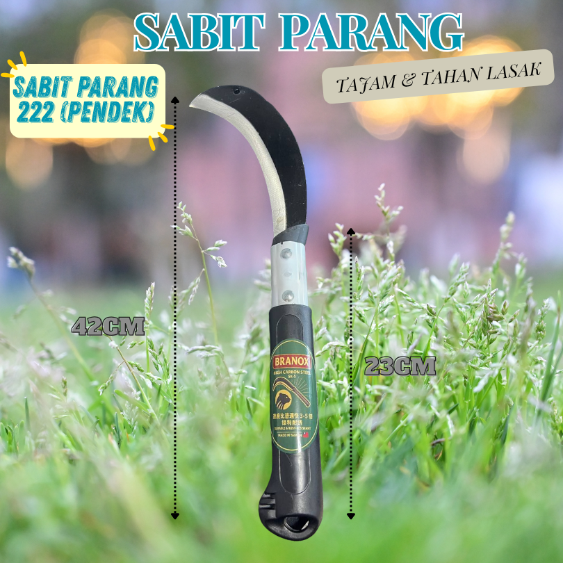 111/222 Sabit Parang/Menebas rumput/Sabit Kebun/Knife Sickle/High ...