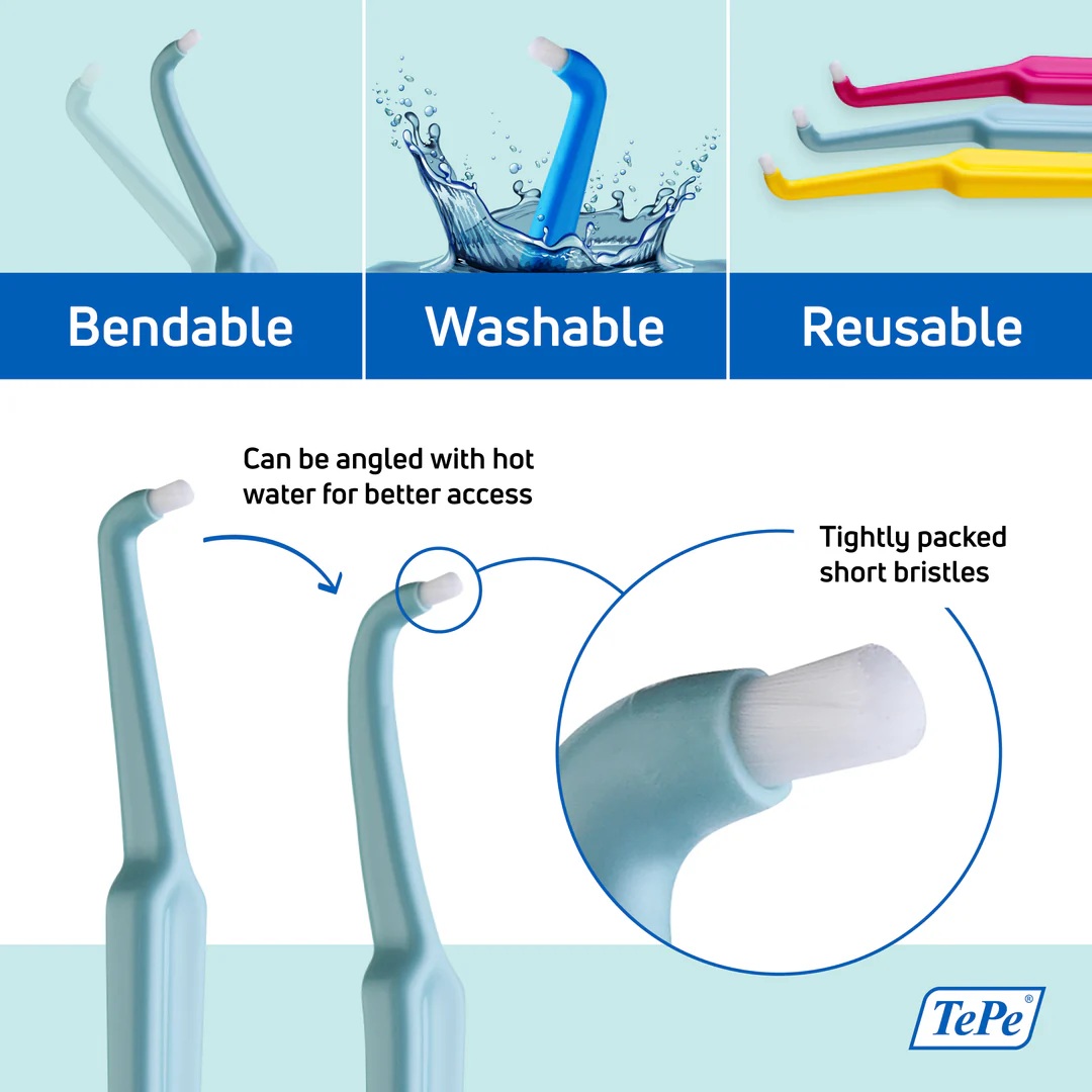 Tepe Compact Tuft single tufted Special soft toothbrush for braces ...