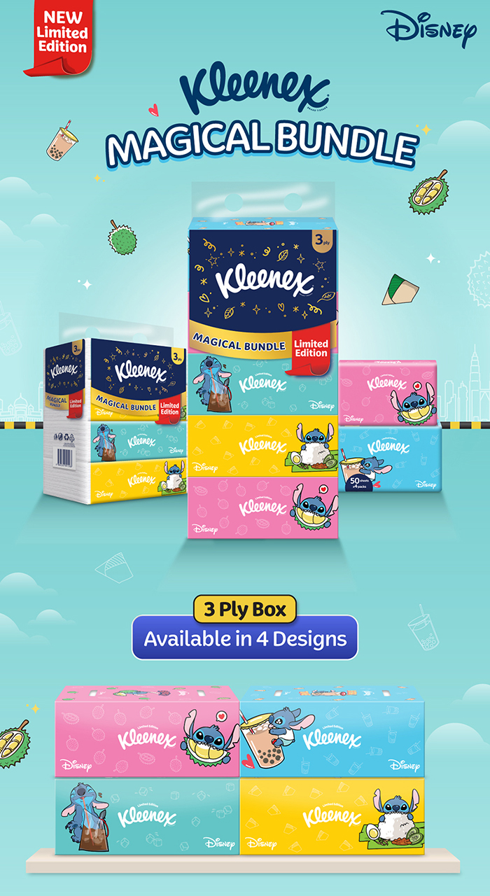 Kleenex Facial Tissue Limited Edition Disney - 3PLY Box / Soft Pack ...