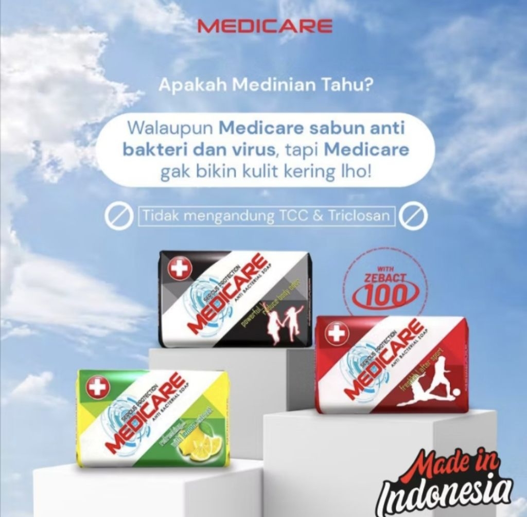Medicare Anti Bacterial Bar Soap [90g×2pcs] Serious Protection With New ...