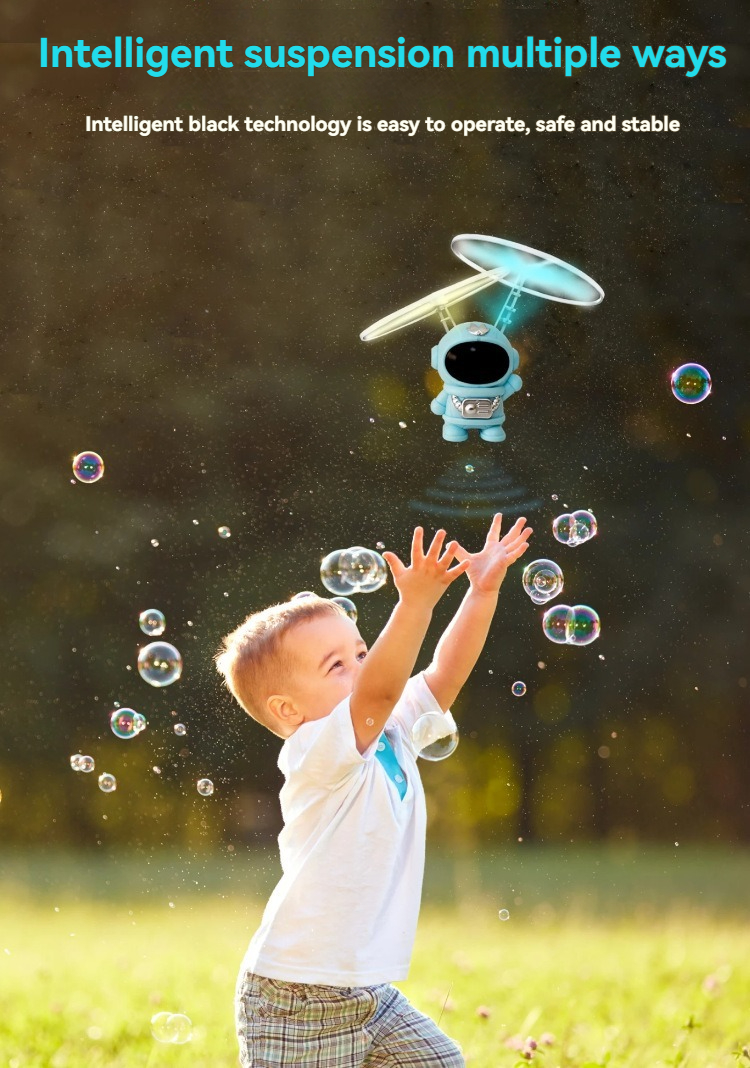 Spaceman Robot Flying Toys for Kids Astronaut Induction Magic Ball RGB ...