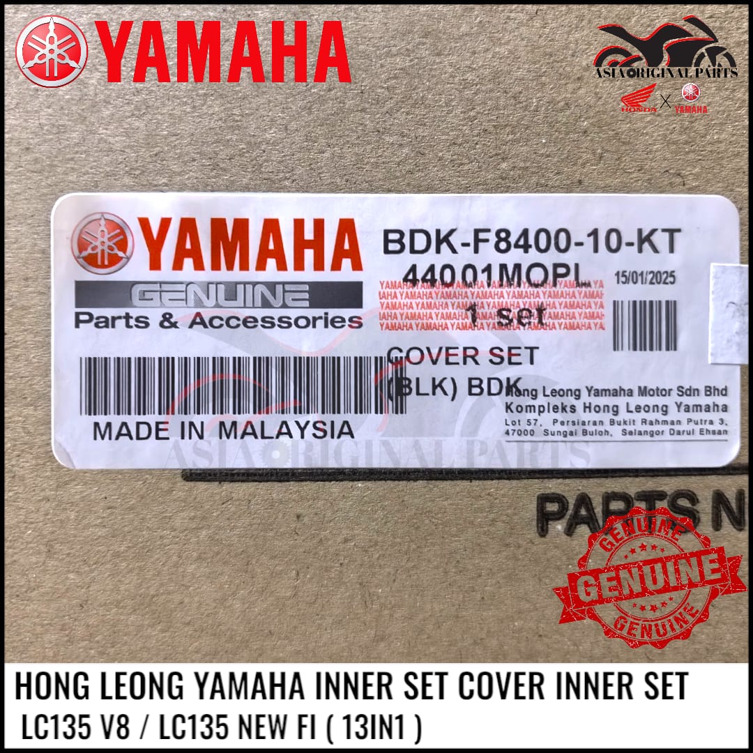ORIGINAL HONG LEONG YAMAHA LC135 V8 LC NEW FI INNER SET COVER SET INNER ...