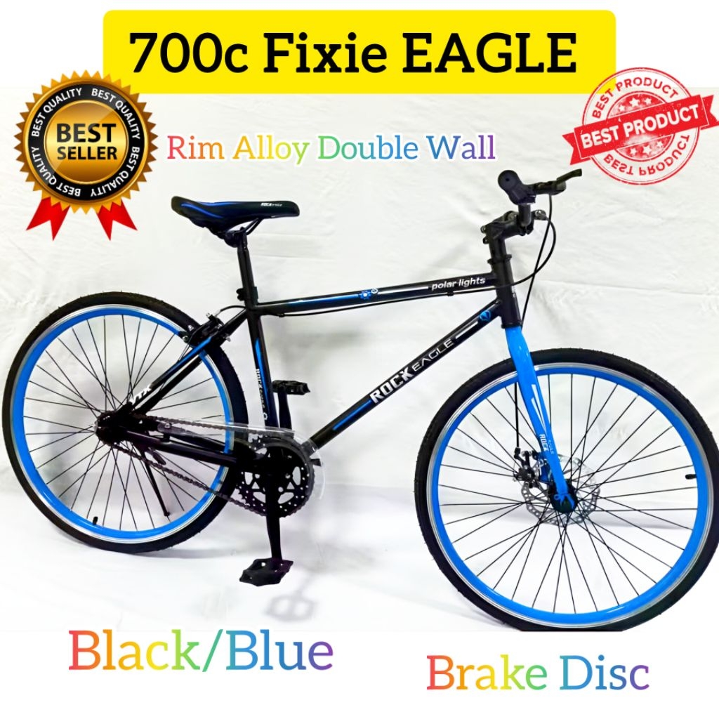 Basikal Fixie 700c Metallic Frame Brake Disc Handle Dropbar Sesuai 14 ...