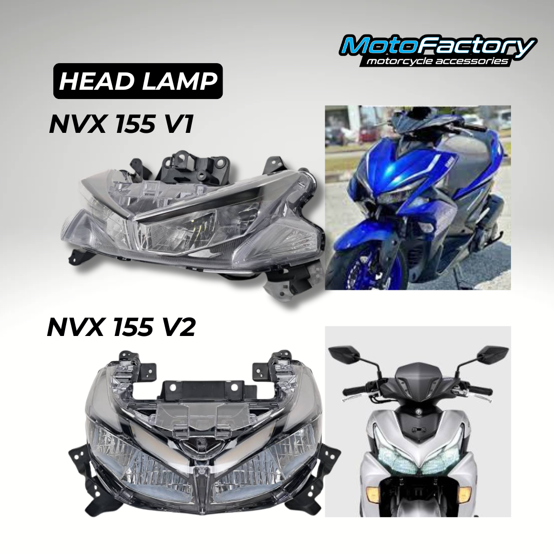YAMAHA NVX155 V1 V2 NVX V1 NVX V2 HEAD LAMP HEADLIGHT ASSY LAMPU DEPAN ...
