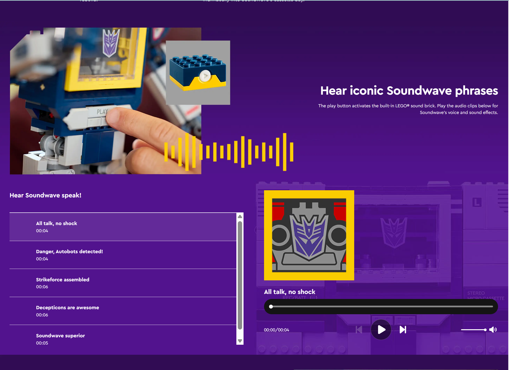 [BricksInBoots] LEGO Icons Transformers: Soundwave (10358)(1,505 pieces ...