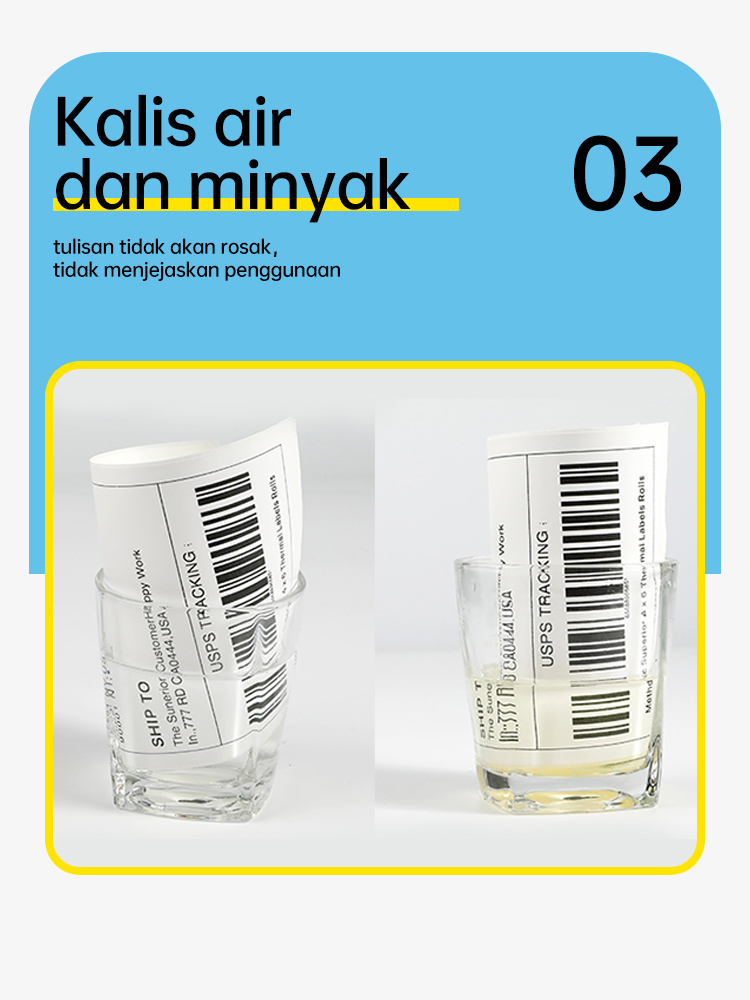 Thermal Paper Label Sticker A6 10cm x 15cm Thermal AWB Consignment Note ...