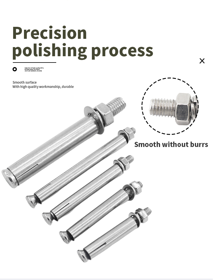 Expansion Anchor Bolt M6 M8 M10 M12 | 304 Stainless Steel | Wall Plug ...