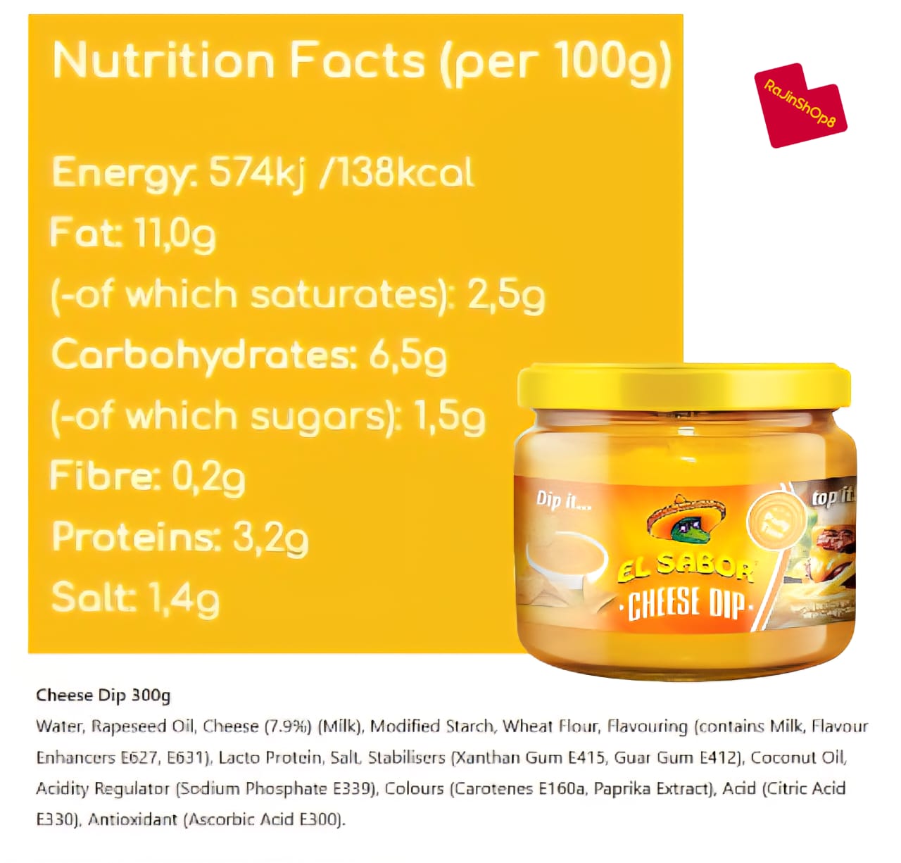 El Sabor Mexican Dips | Cheese Dip | Salsa Dip | Guacamole Dip | Party ...