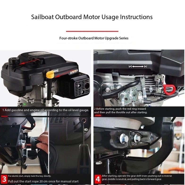 💥 Ready Stock 💥 100% ORIGINAL TOMKING OES2225 225CC 9HP 4 Stroke Boat ...