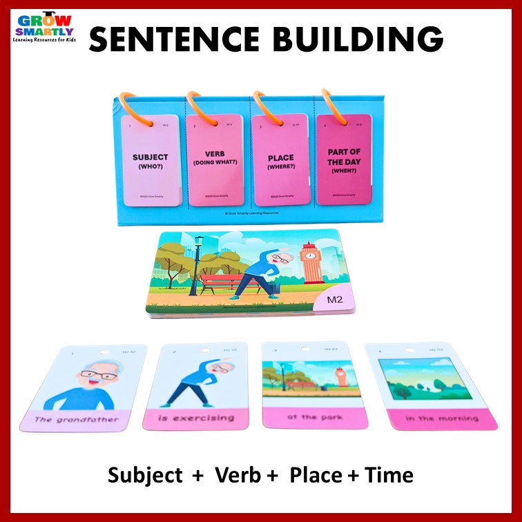 GROWSMARTLY English Sentence Building SVPT Speech Therapy Action Verb ...
