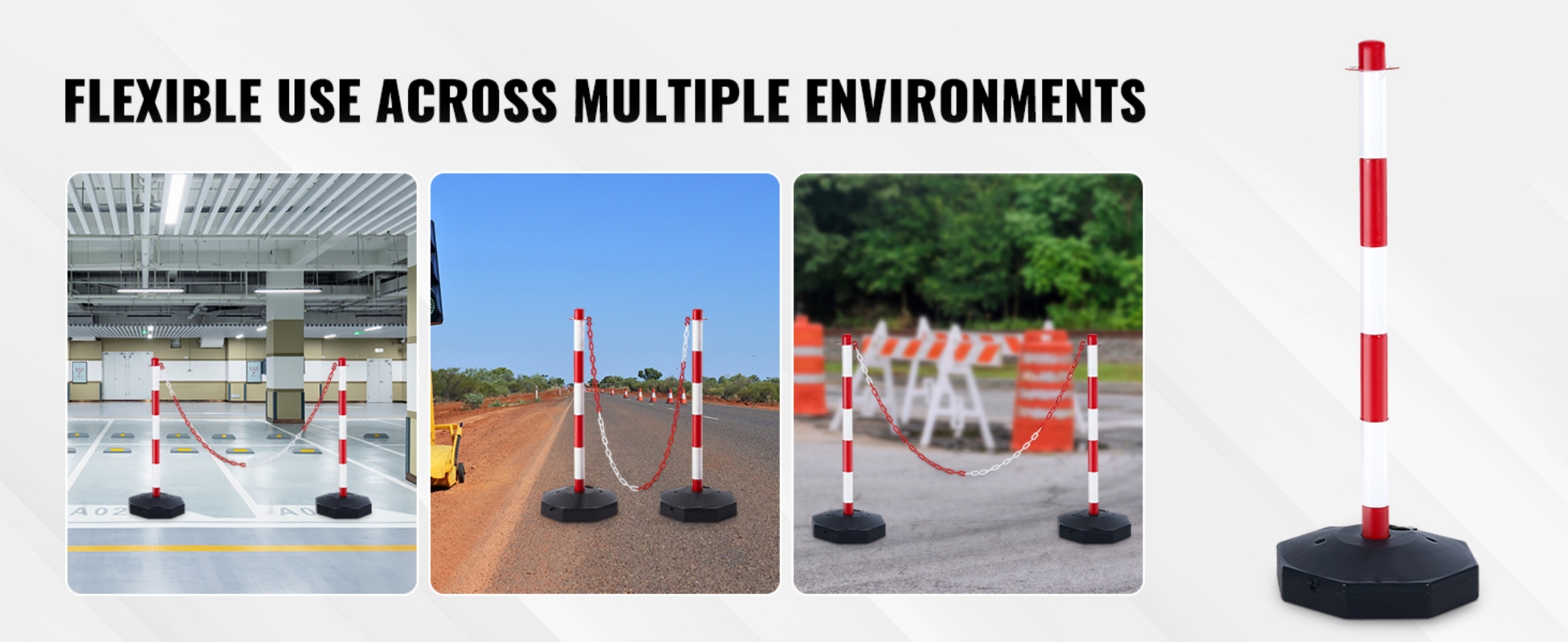 33.5in Traffic Safety Post Kon Jalan Raya Column Parking Delineator ...