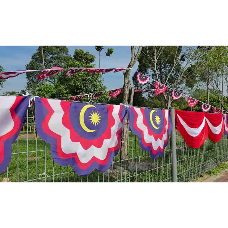 Hiasan Hari Merdeka/Indoor Outdoor Merdeka Decoration/Panji-Panji ...