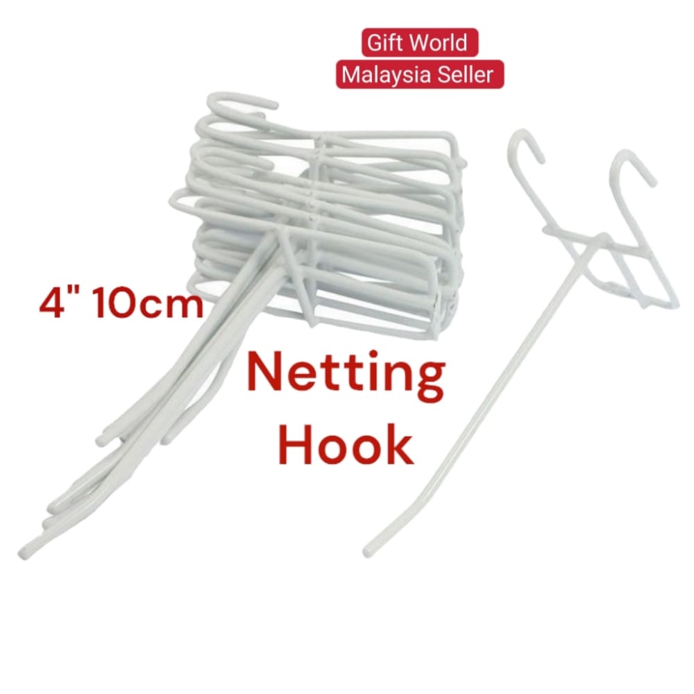 Netting Hook White 1 Set 10pc new ** Malaysia Ready Stock Ship KL ...