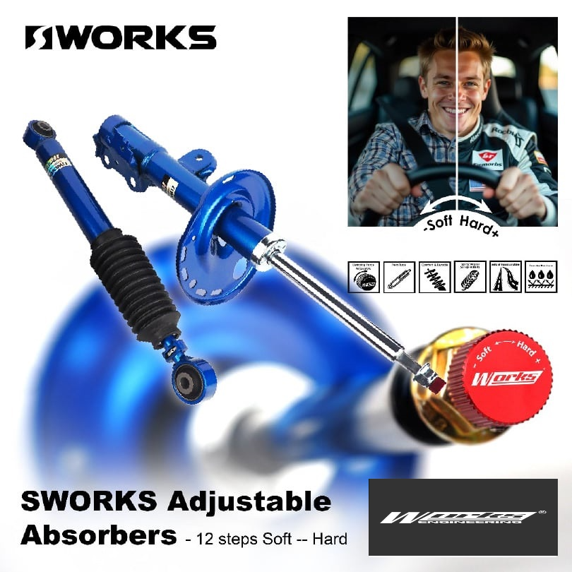 WORKS ENGINEERING ABSORBER FOR PROTON X50 (12-STEP ADJUSTABLE) | Shopee ...