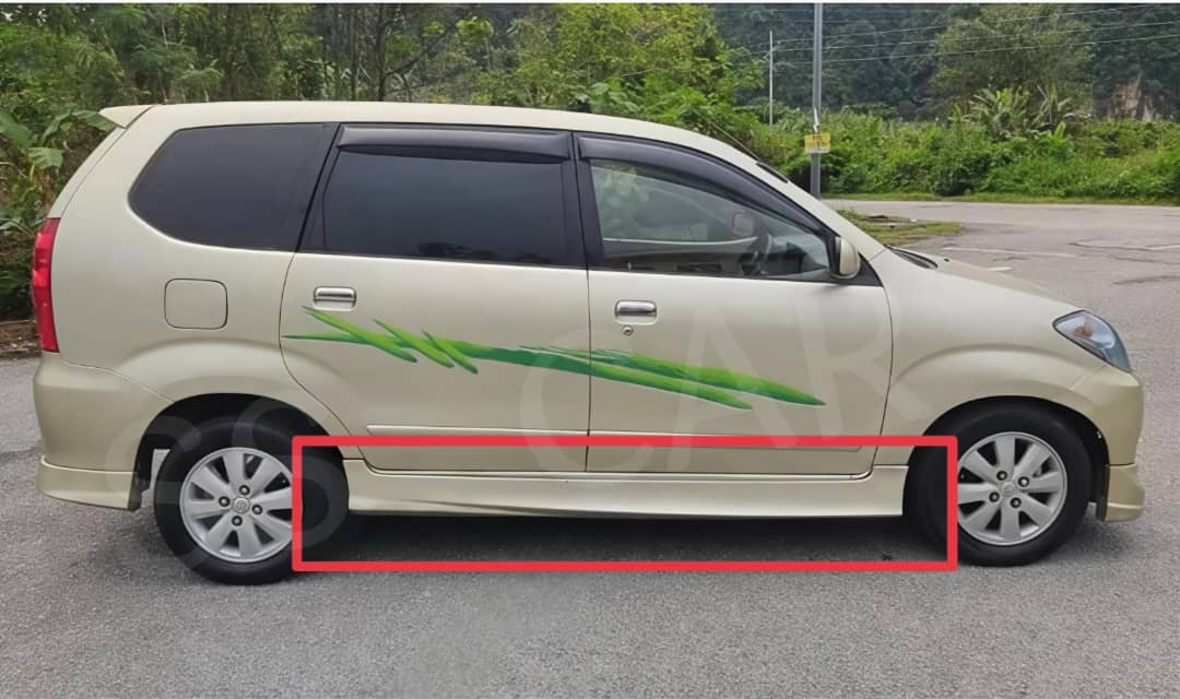 TOYOTA AVANZA 2004 ~ 2008 - SIDE SKIRT - LEFT SIDE SKIRT - RIGHT SIDE ...