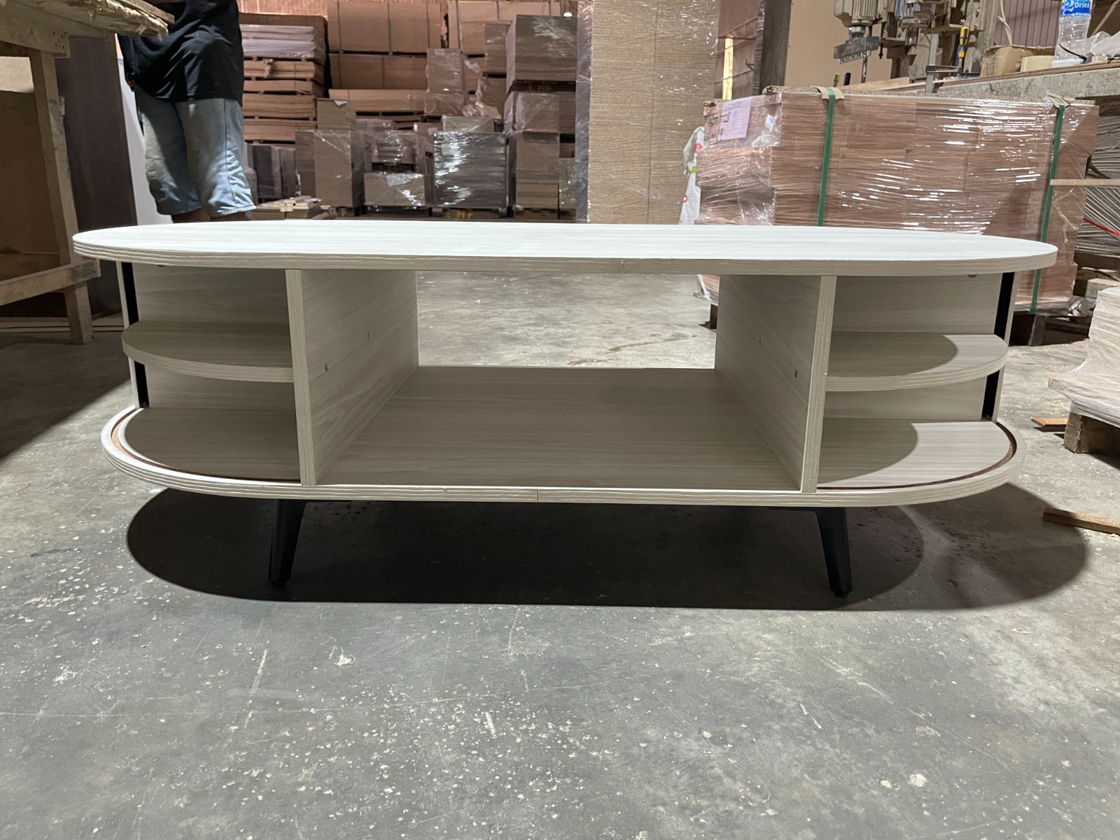 Muji Style TV Cabinet Sliding Door TV 6FT Coffee Table 4FT | Shopee ...