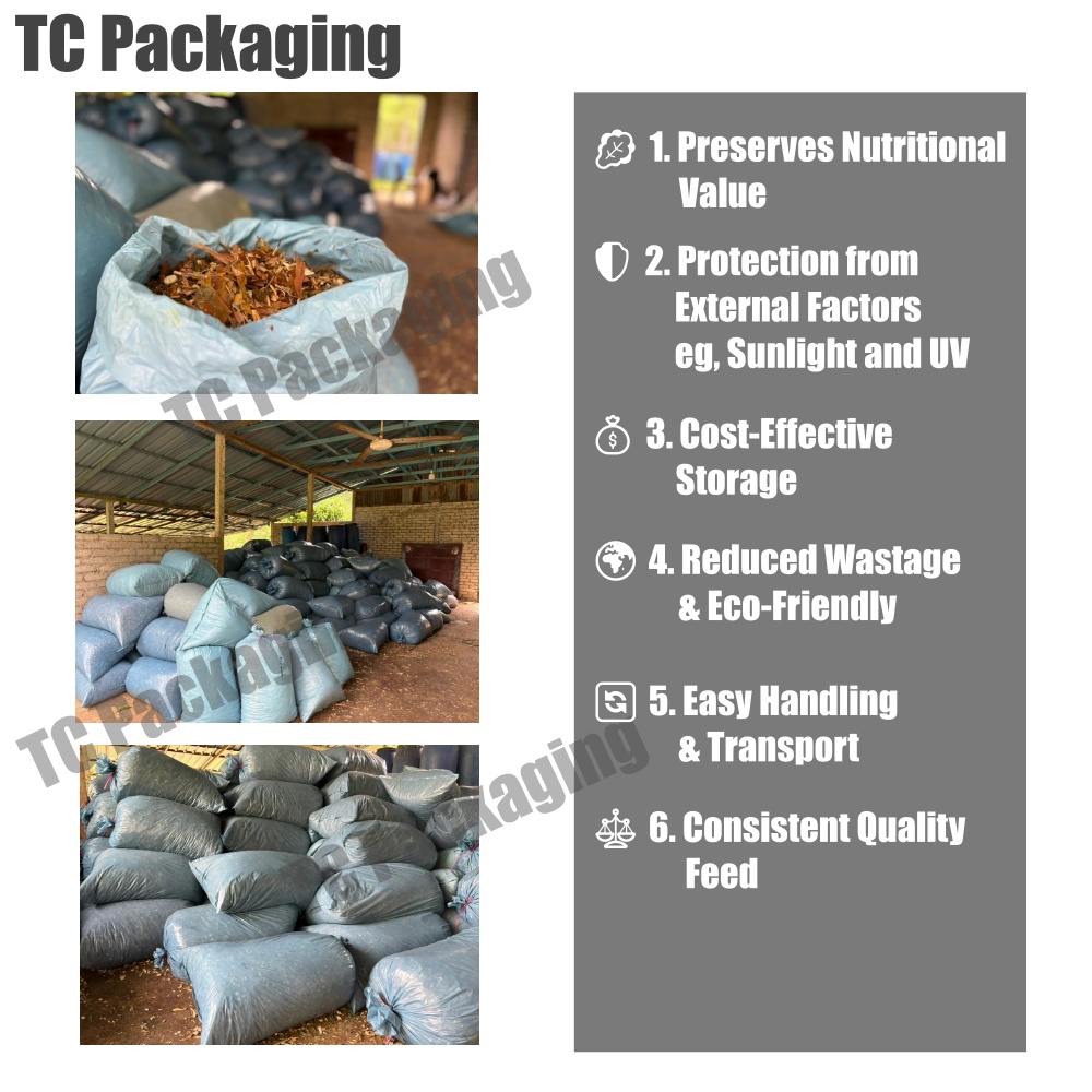 [1KG] PLASTIK BEG SILAJ NAPIER/JAGUNG (±10PCS) BIRU | Shopee Malaysia