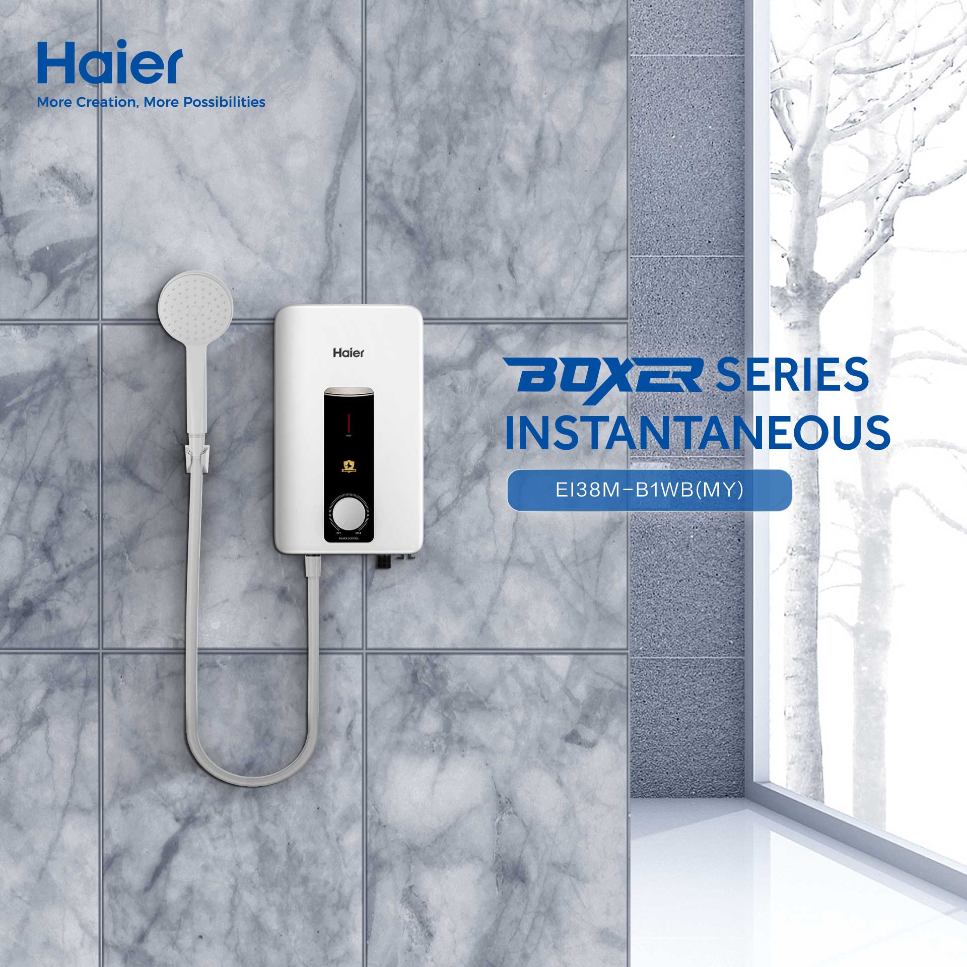 [READY STOCK] Haier Standard Water Heater 3.8KW / 3D Heating Technology ...