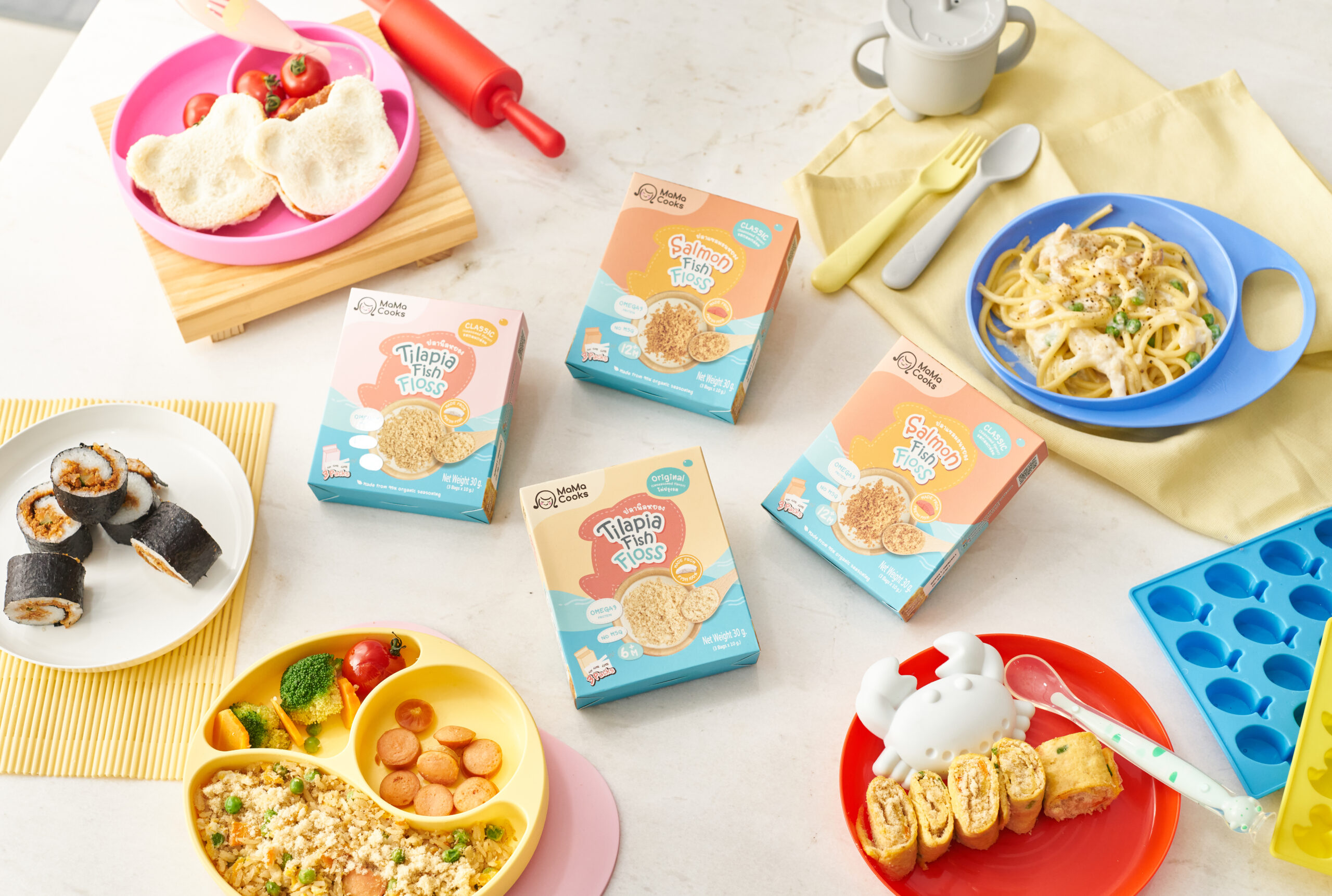 Mama Cooks FISH (Tuna/ Salmon/ Tilapia) FLOSS baby food (12m+) | Shopee ...