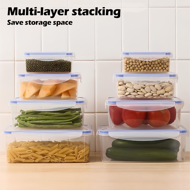 Plastic Transparent Food Storage Box Fruit Vege Container Bekas Kedap ...