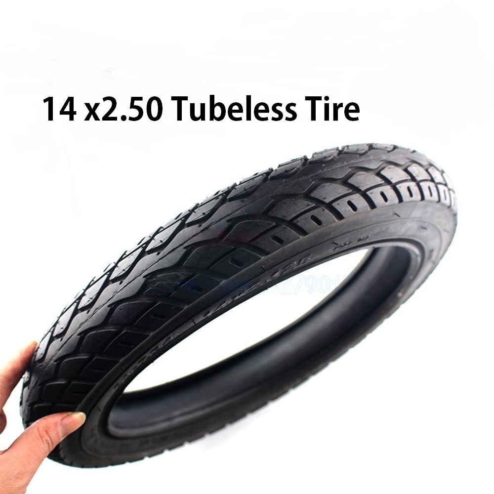 Tayar Basikal Elektrik tubeless tyre ebike inner tube Scooter 14x2.50 e ...