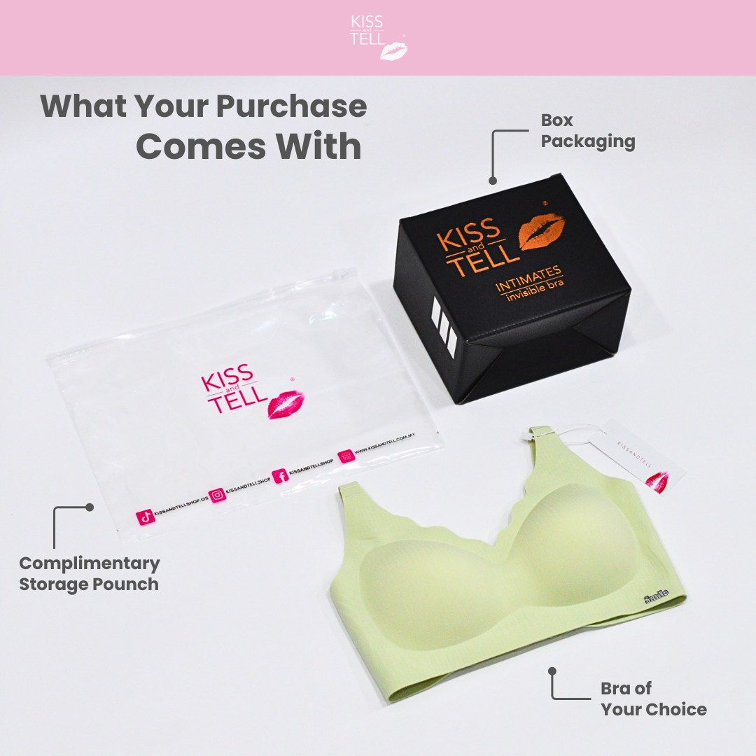 Kiss & Tell Premium Melanie Seamless Wireless Padded Support Bra | Shopee Malaysia