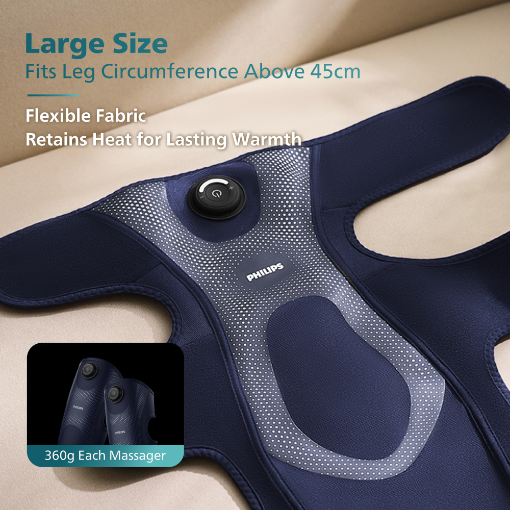 Philips Extended Knee and Calf Massager with Vibration & Heat 3D ...