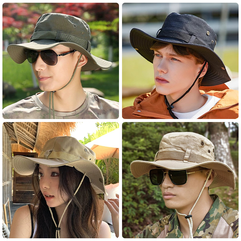 Cap Men Camping Hat outdoor Cap Topi Cowboy Hat Hiking Bucket Hat ...
