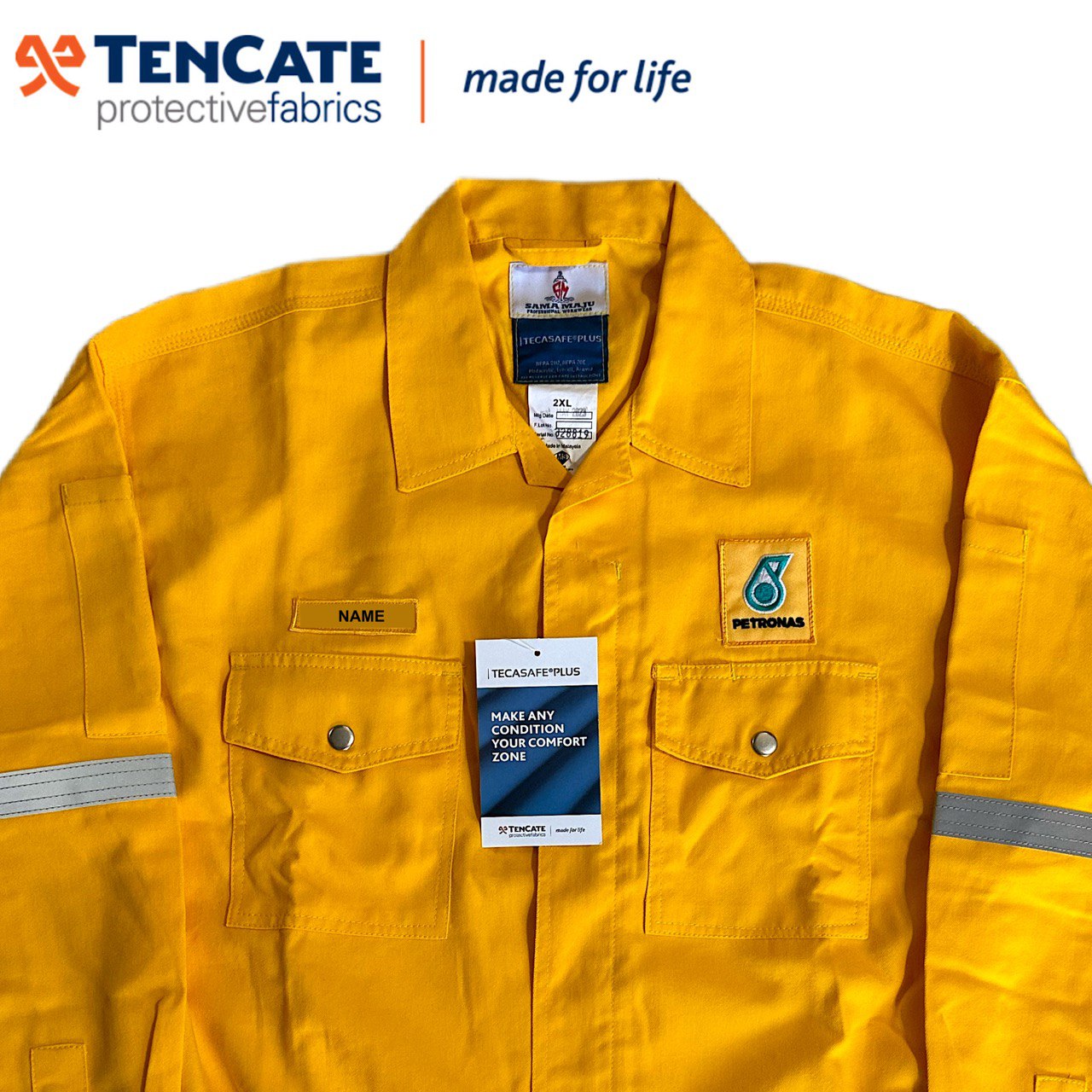 Tencate Tecasafe plus 700 Petronas Spec inherent FR coverall (FRC) with ...