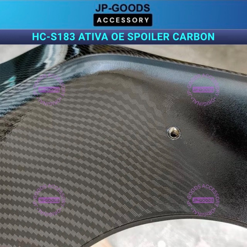 Perodua Ativa OE Type Carbon Spoiler Gear UP OEM ABS Ducktail Wing ...