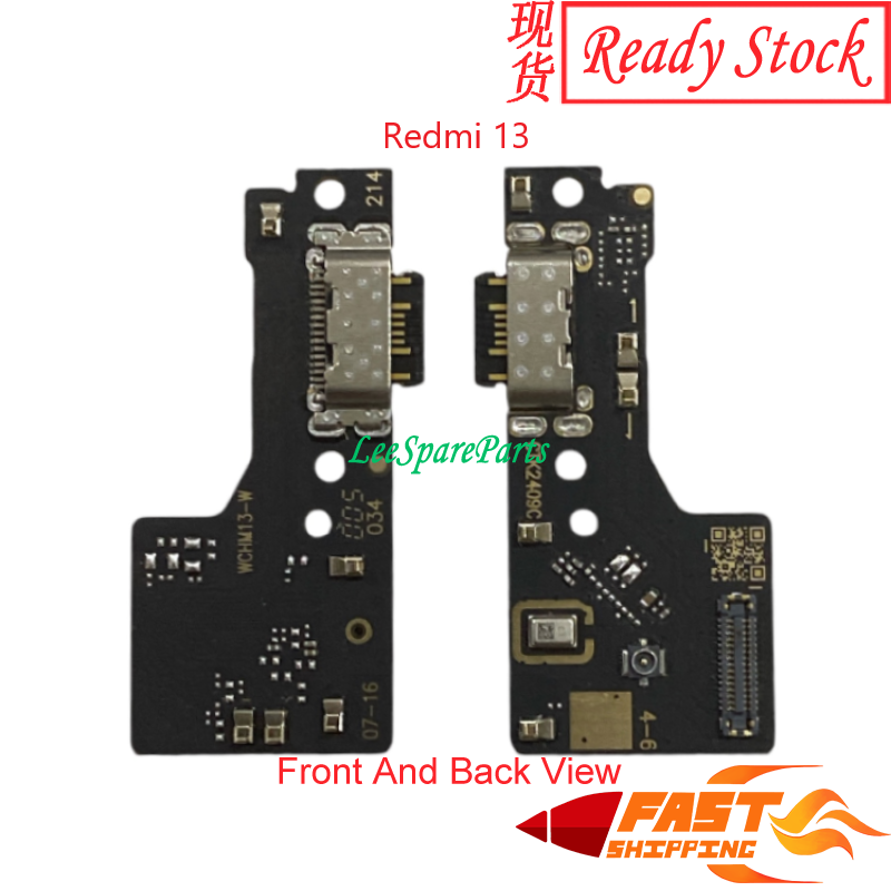 Xiaomi Redmi 13 / Redmi 13c Charging Board USB Port Pin Mic Handfree ...