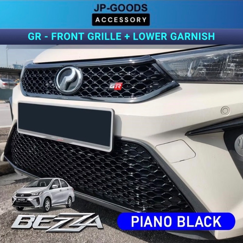 Perodua Bezza Facelift 2020 - 2024 B300 GR Honeycomb Grille Piano Gloss ...