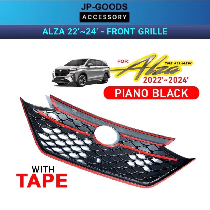 Perodua Alza D27A 2022 2024 Front Grille Gloss Black Piano Top Grille ...