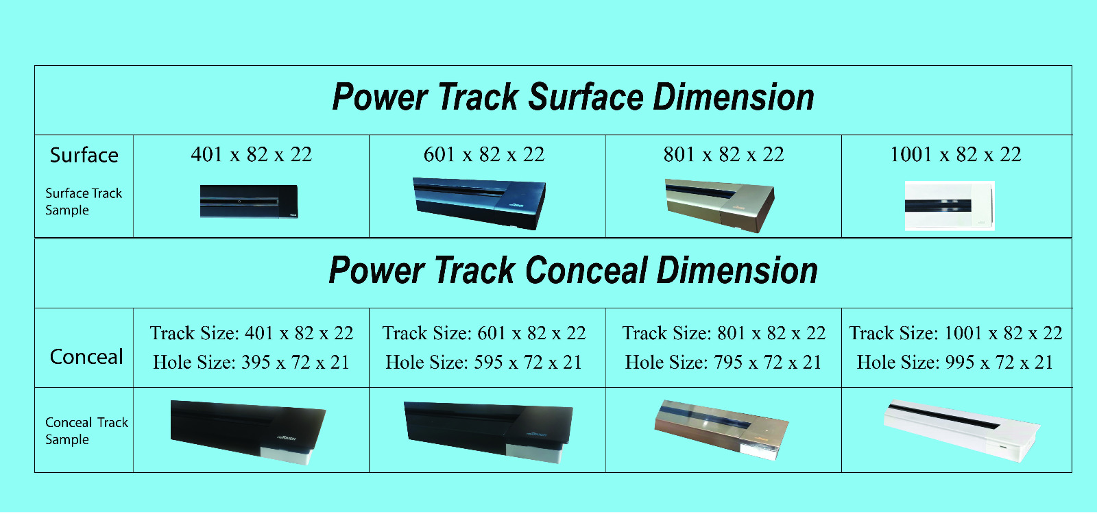 reTouch Power Track 32A Power Line Power Rail and Power Track Socket ...